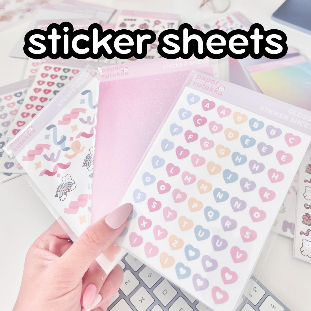 Sticker Sheets – Paper Sutekka Stationery