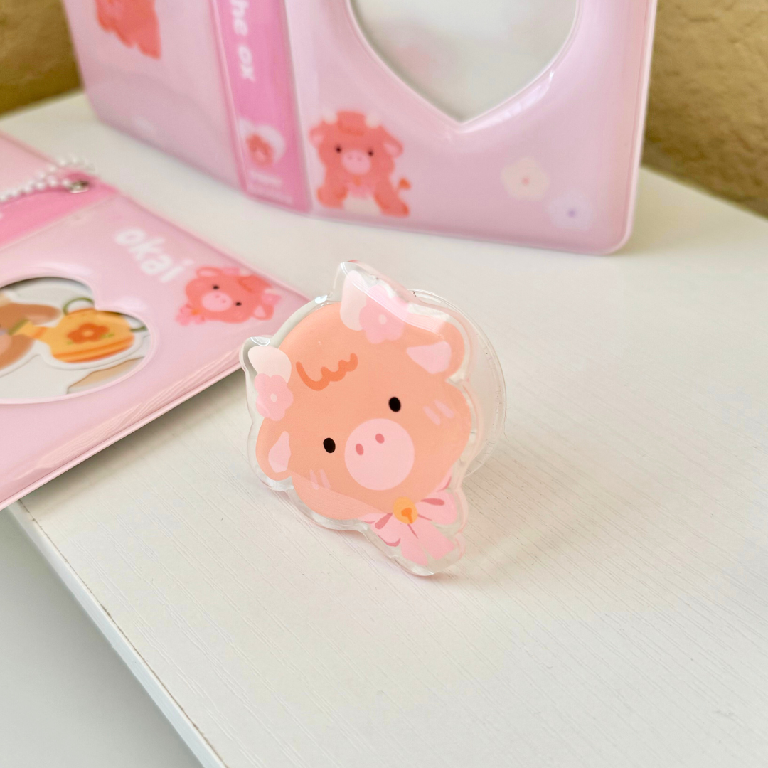 Okai the Ox Phone Grip – Paper Sutekka Stationery