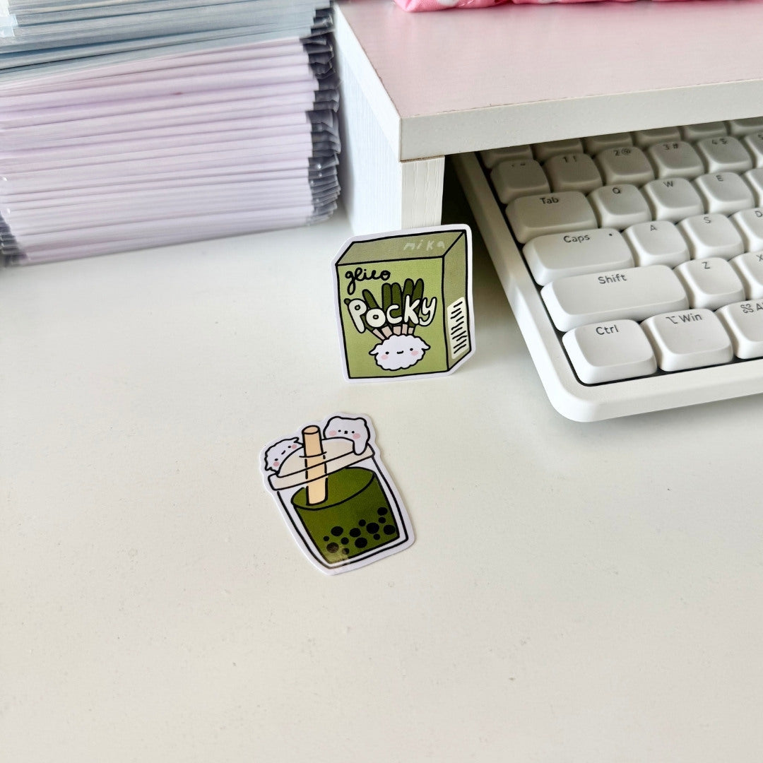 Mika Matcha Snacks and Boba Sticker Decal – Paper Sutekka Stationery