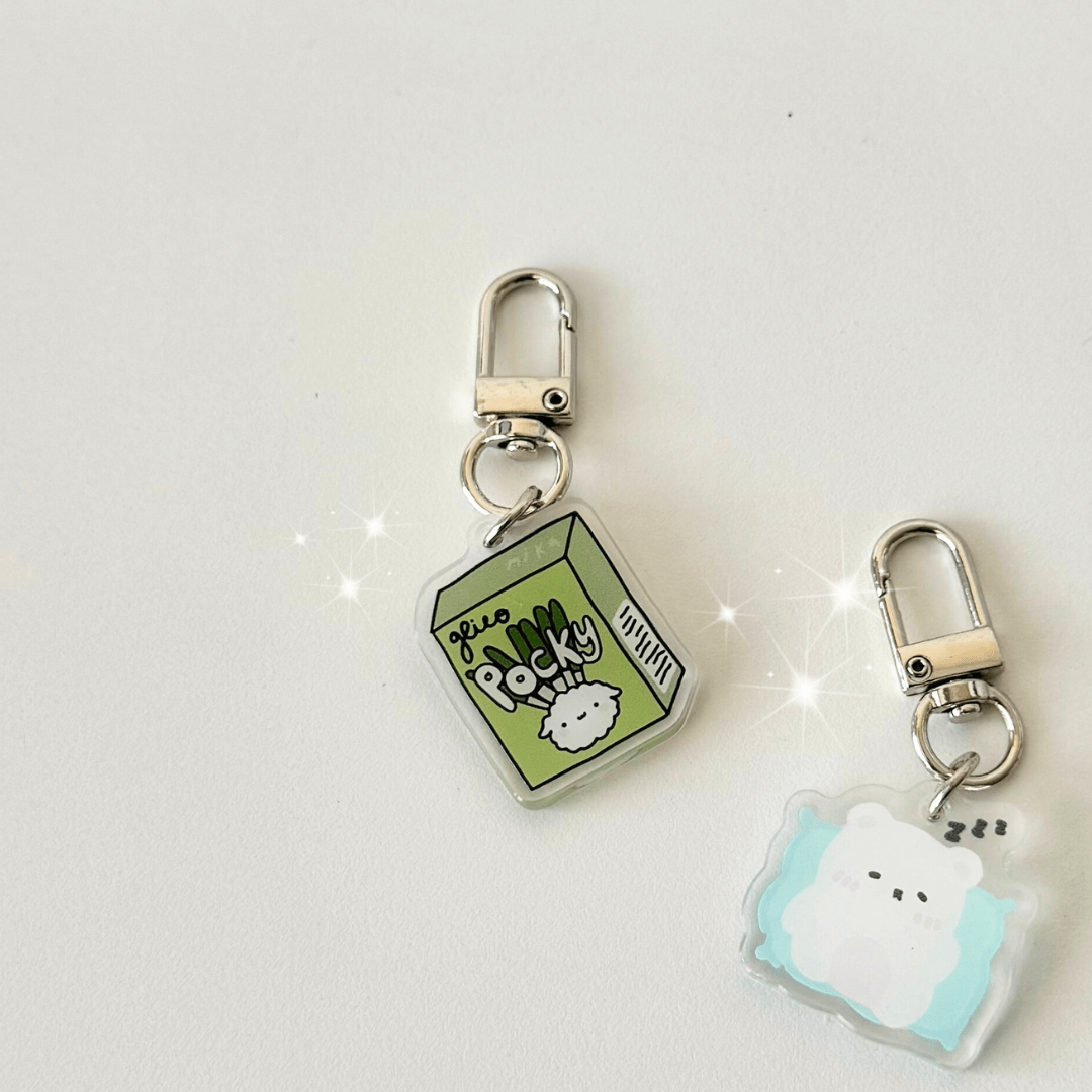 Mika Matcha Biscuit Stick Keychain – Paper Sutekka Stationery