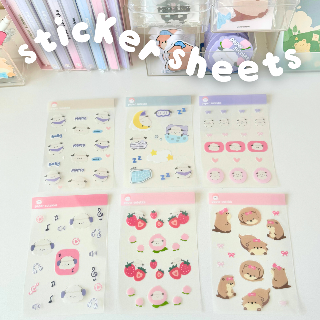 *New* Transparent Sticker Sheets – Paper Sutekka Stationery