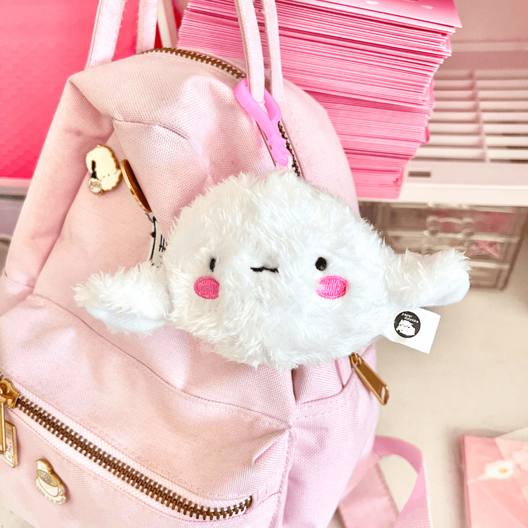 MIka Face Keychain Plush – Paper Sutekka Stationery